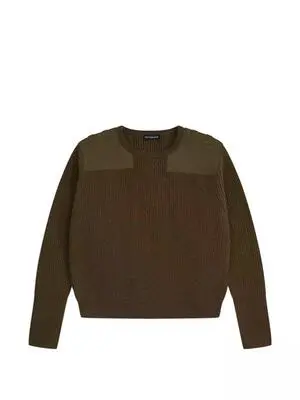 Gosha Rubchinskiy Panelled Ribbed-knit Sweater