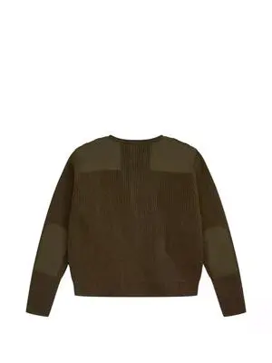 Gosha Rubchinskiy Panelled Ribbed-knit Sweater