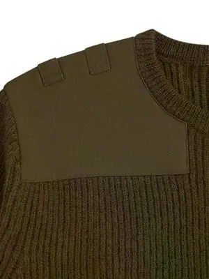 Gosha Rubchinskiy Panelled Ribbed-knit Sweater