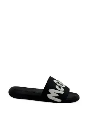 Alexander Mcqueen Logo Slides Slipper For Men