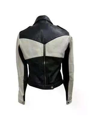 Maje Two-tone Leather Jacket