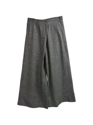 Max Mara Asymmetric Herringbone Trousers