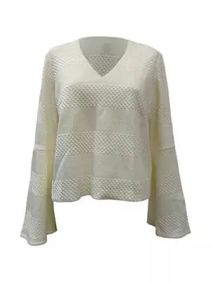 Iris & Ink Textured V-neck Top