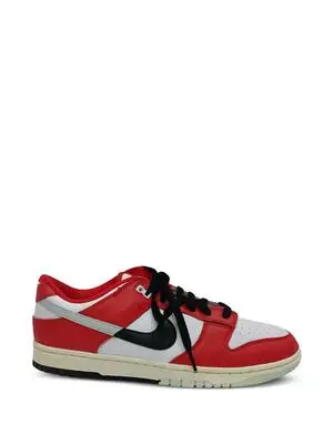Nike Dunk Low Split Sneakers - Red