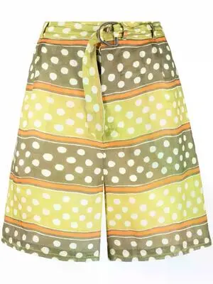 Marni Polka-dot Print Shorts - Green