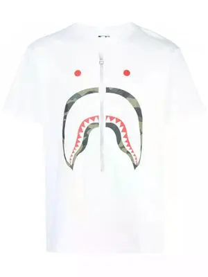 A BATHING APE Graphic Print T-shirt - White
