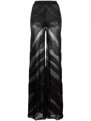 Just Cavalli Chevron-pattern Palazzo Pants