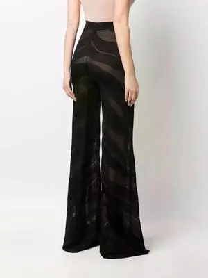 Just Cavalli Chevron-pattern Palazzo Pants