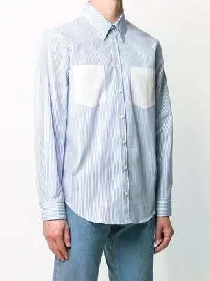 Helmut Lang Striped Cotton Long-sleeved Shirt