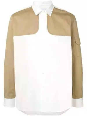 PORTS V Colour-block Utility Patch Shirt