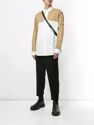 PORTS V Colour-block Utility Patch Shirt