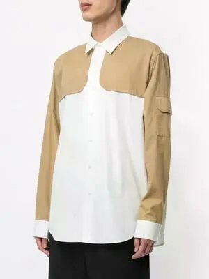 PORTS V Colour-block Utility Patch Shirt