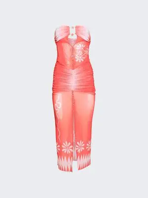 DI PETSA Strapless Mesh Dress