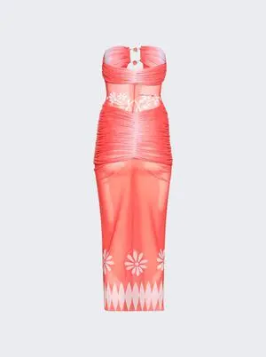 DI PETSA Strapless Mesh Dress