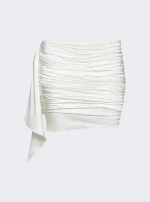 DI PETSA Lunar Draped Silk Skirt