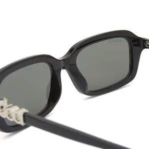 Gucci Gg2152s Rectangle Sunglasses - Black/grey