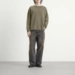 Our Legacy Worn Slack Sweatshirt - Olive