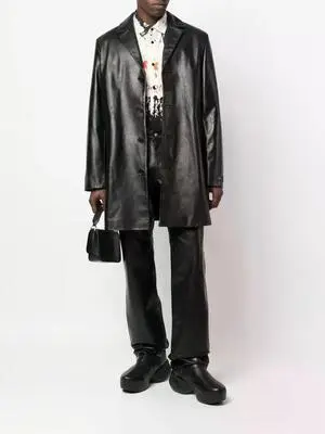 MISBHV X Ufo361 Slight-flare Leather Trousers