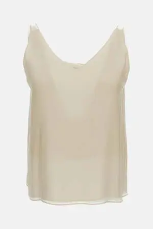 HUI Thin-strap Silk Top
