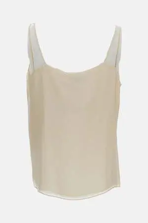 HUI Thin-strap Silk Top