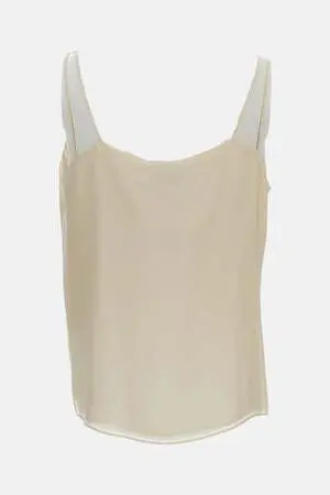 HUI Thin-strap Silk Top