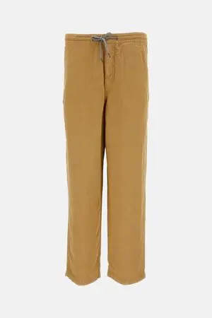 Paul Smith Drawstring Linen-blend Trousers - Beige