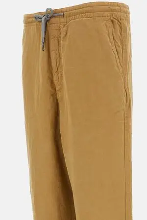 Paul Smith Drawstring Linen-blend Trousers - Beige