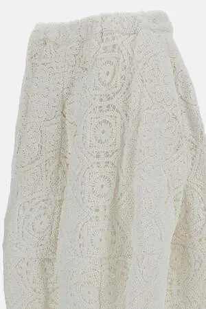 Comme Des Garçons Embroidered Midi Skirt