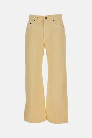 HAIKURE Winny Twill Wide Leg Jeans - Beige