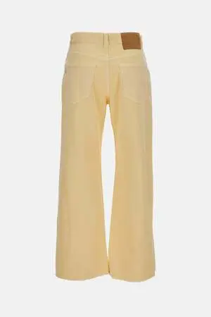 HAIKURE Winny Twill Wide Leg Jeans - Beige