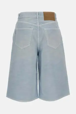 HAIKURE Wide-leg Bermuda Shorts - Sky Blue