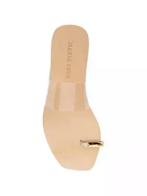 MARIA LUCA Toe-ring Sandals - White