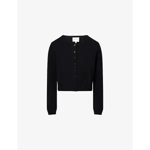 REFORMATION Clara Cotton Knitted Cardigan - Black