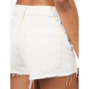 MOTHER The Dodger Frayed Denim Shorts