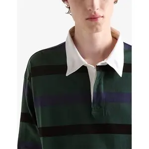Prada Long-sleeve Cotton Polo Shirt
