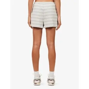 4TH & RECKLESS Chelsea Stripe Cotton-jersey Shorts