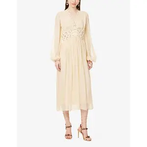 Zimmermann Lace Trimmed Midi Dress