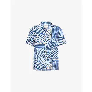 Oas Eldovado Graphic-pattern Woven Shirt