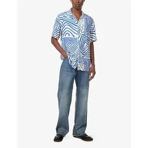 Oas Eldovado Graphic-pattern Woven Shirt