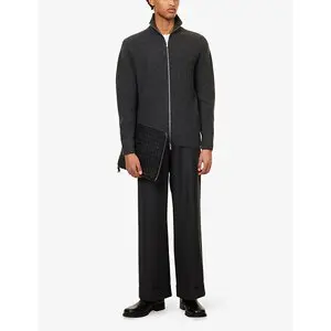 John Smedley Mallam Zip-up Cashmere And Wool-blend Jumper
