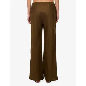 REFORMATION Gale Mid-rise Linen Trousers