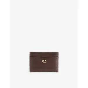 COACH Essentials Leather Card Case - B4/maple