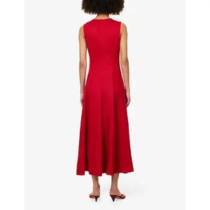 REFORMATION Cecilia Linen Midi Dress
