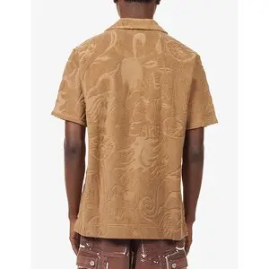 Oas Devore Pattern Cotton-blend Polo Shirt