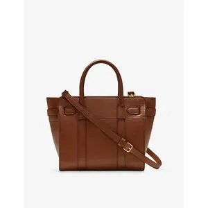 Mulberry Zipped Bayswater Mini Leather Cross-body Bag - Oak
