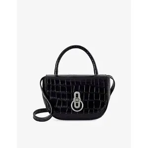 Mulberry Amberley Small Croc-effect Leather Top-handle Bag