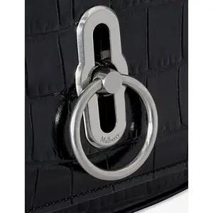 Mulberry Amberley Small Croc-effect Leather Top-handle Bag