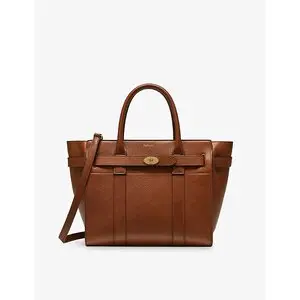 Mulberry Small Zipped Bayswater Leather Tote - Oak
