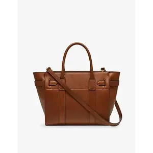 Mulberry Small Zipped Bayswater Leather Tote - Oak