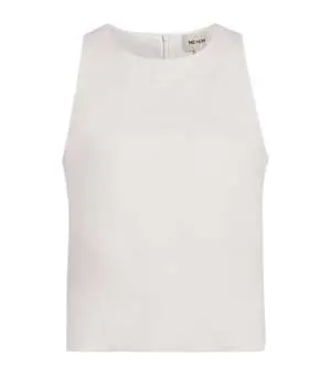 ME+EM Linen-blend Shell Top